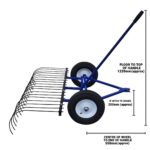 The Mini Beast Ride-On Mower Landscape Stick Rake 1200mm