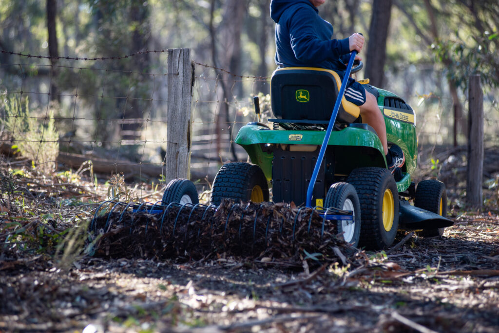 The Mini Beast Ride-On Mower Landscape Stick Rake 1200mm