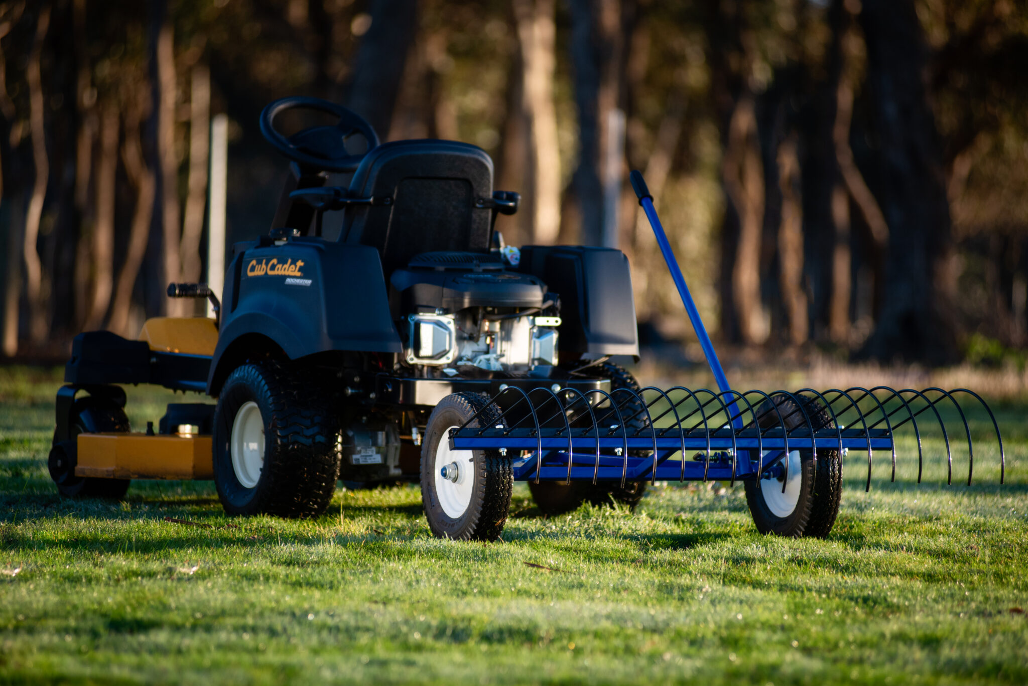 The Mini Beast Ride-On Mower Landscape Stick Rake 1200mm