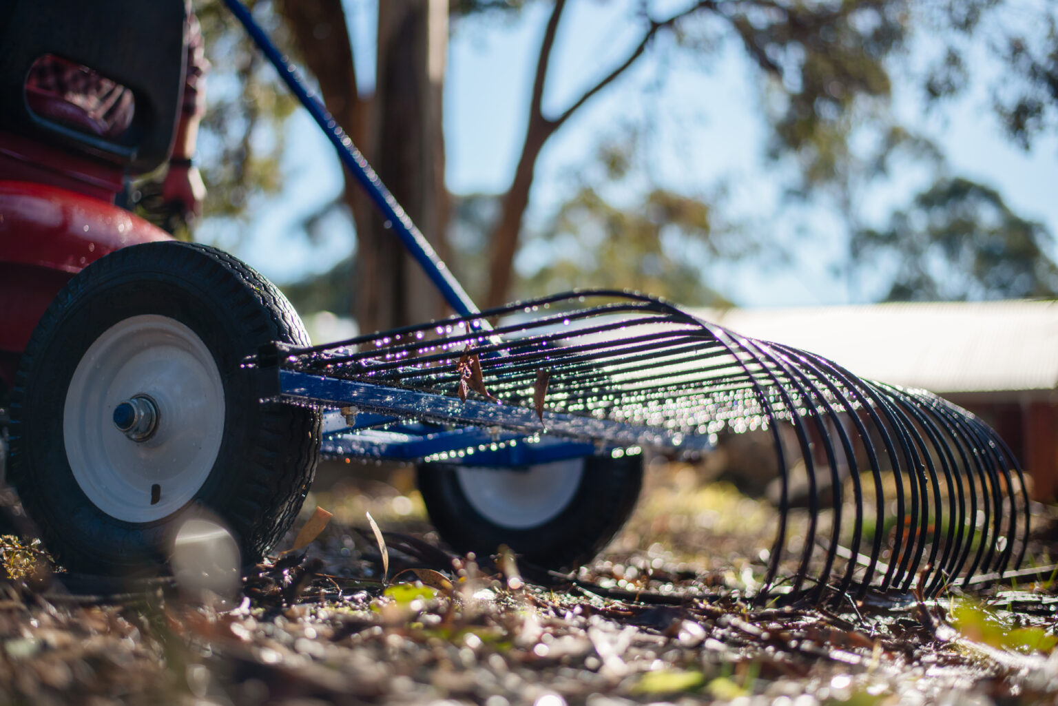 The Mini Beast Ride-On Mower Landscape Stick Rake 1200mm